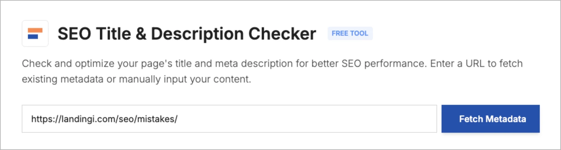 Free SEO Title Checker – Test Google Display Length | Landingi
